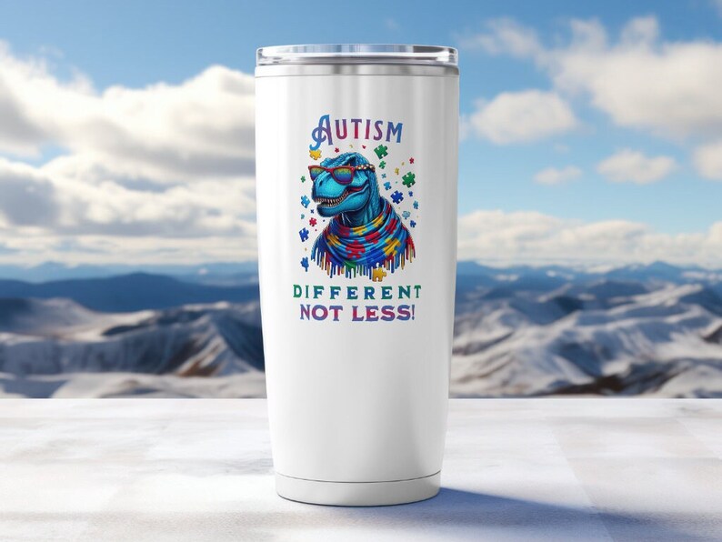 Autism Different Not Less Png Autism T-rex Dinosaur Different Not Less ...