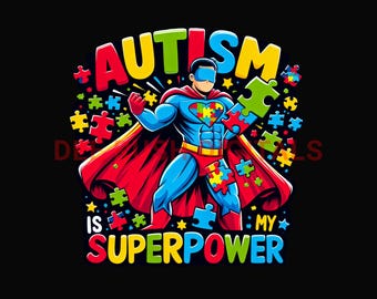 Avenger Autism Superhero Design Digital Download Png. - Etsy