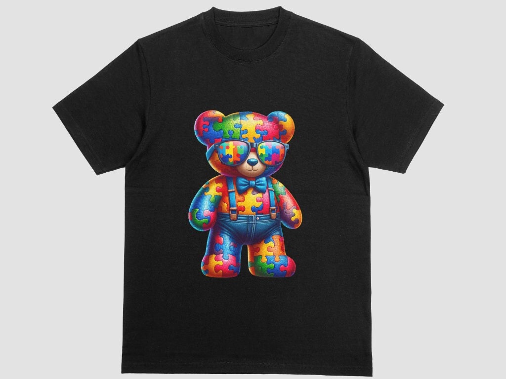 Autism Teddy Bear Png Autism Teddy Bear Puzzle Pattern Autism Bear ...