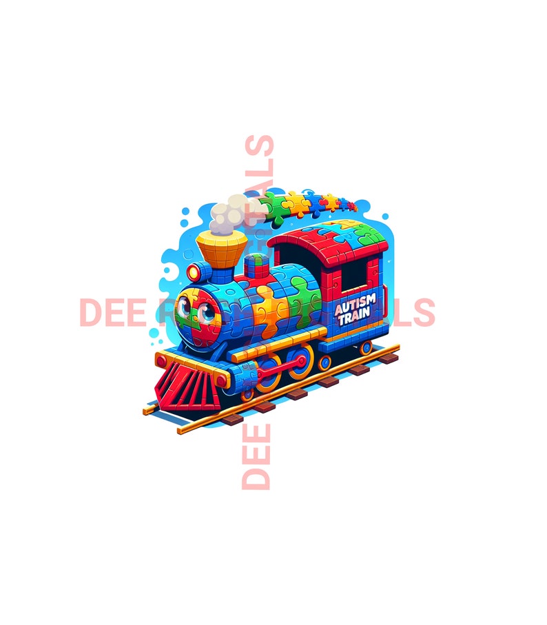 Autism Train Bundle Png Autism PNG Bundle Autism Kids Trains Digital ...