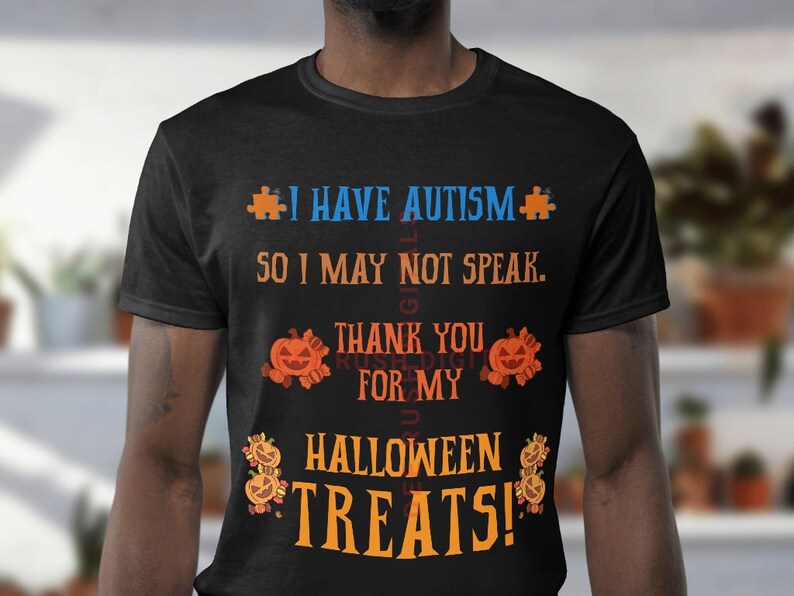 Autism Kids Halloween Png - Autism Halloween Bag Png - Autism Halloween ...