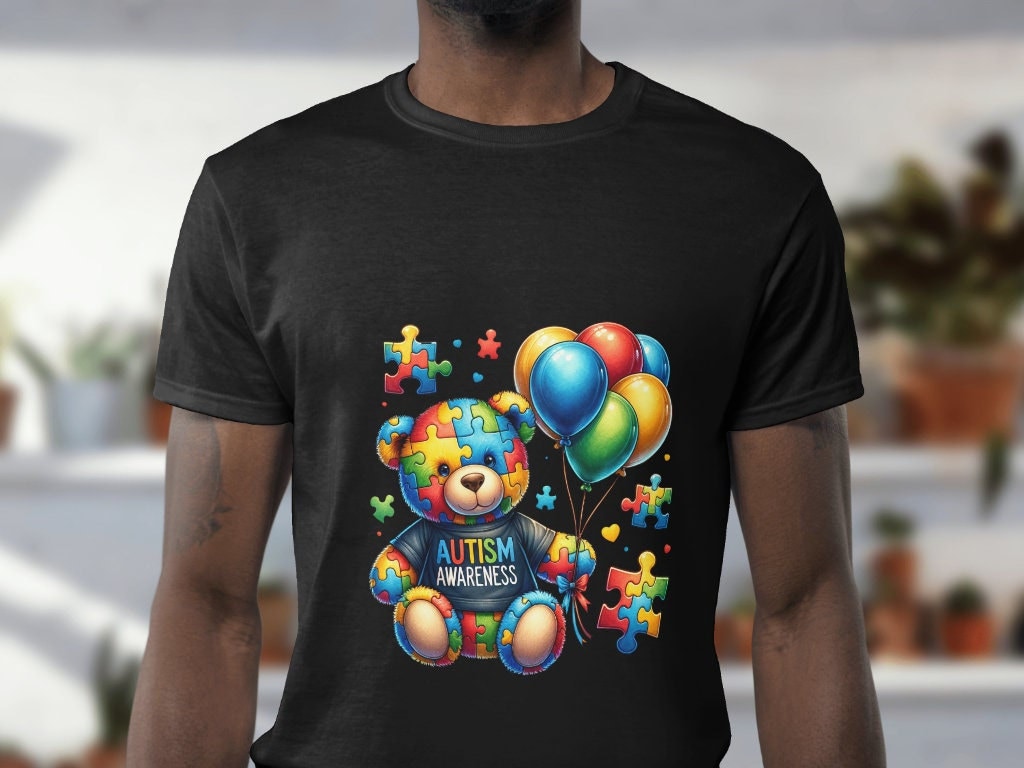 Autism Teddy Png, Autism Bear Png, Autism Awareness Teddy Png, Teddy ...