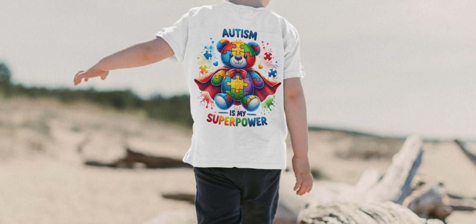 Autism is My Superpower Teddy Png, Autism Bear Png, Autism Awareness ...