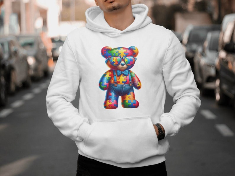 Autism Teddy Bear Png Autism Teddy Bear Puzzle Pattern Autism Bear ...