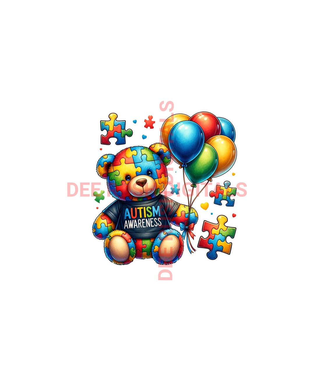 Autism Teddy Bear Png Bundle Teddy Bear Bundle Png Bear Bundle Png ...