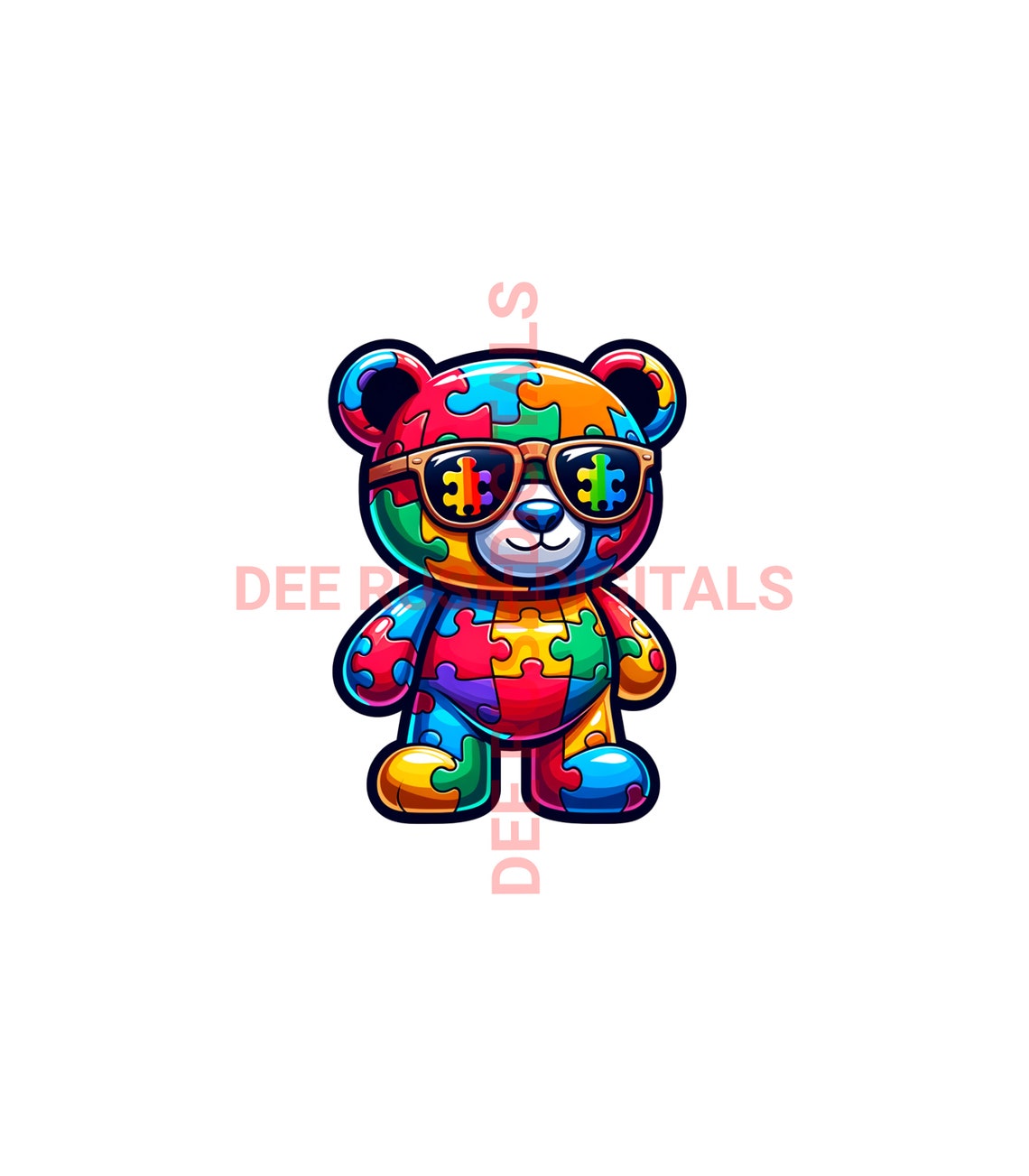 Autism Teddy Bear Png Bundle Teddy Bear Bundle Png Bear Bundle Png ...