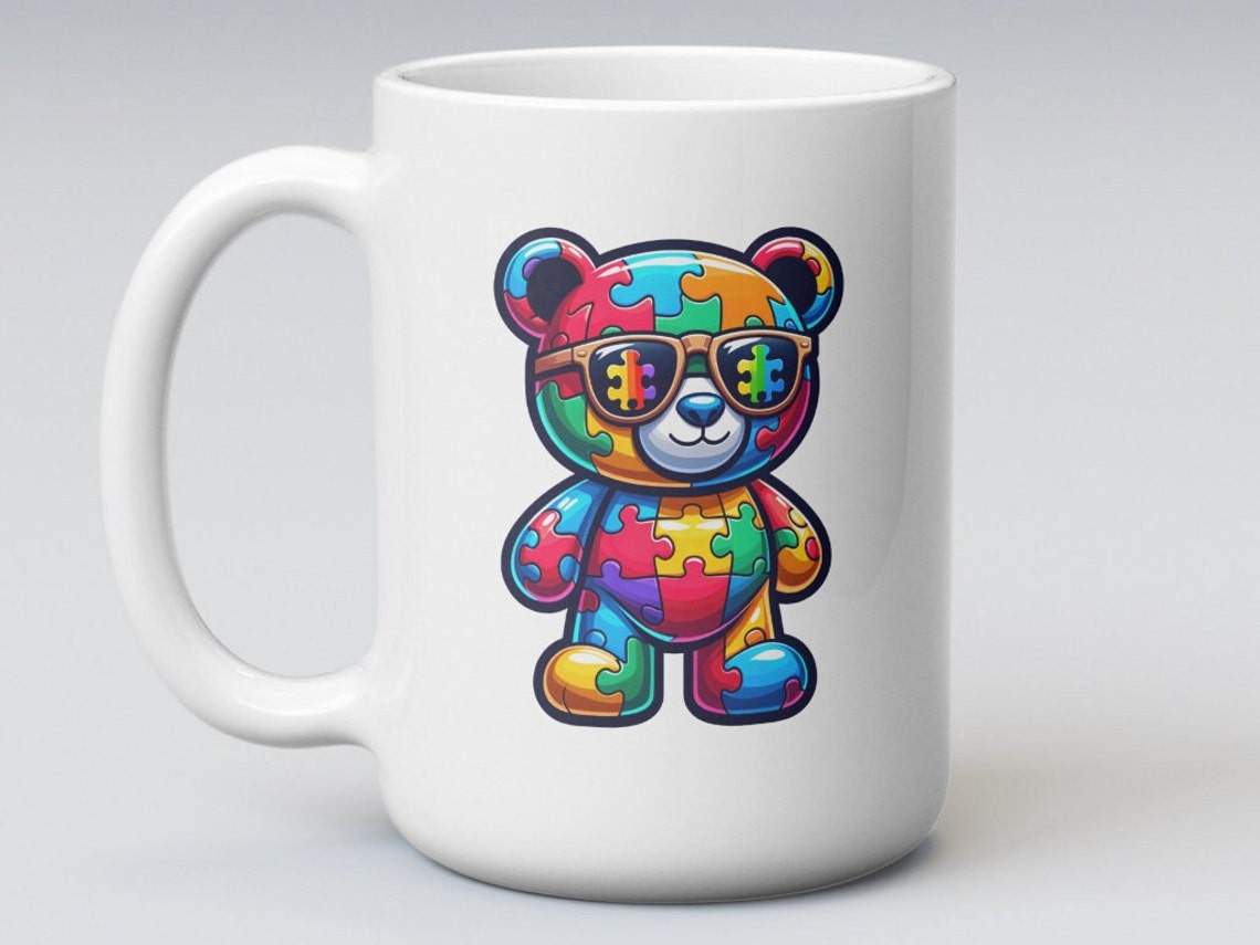 Autism Teddy Png, Autism Bear Png, Autism Awareness Teddy Png, Teddy ...