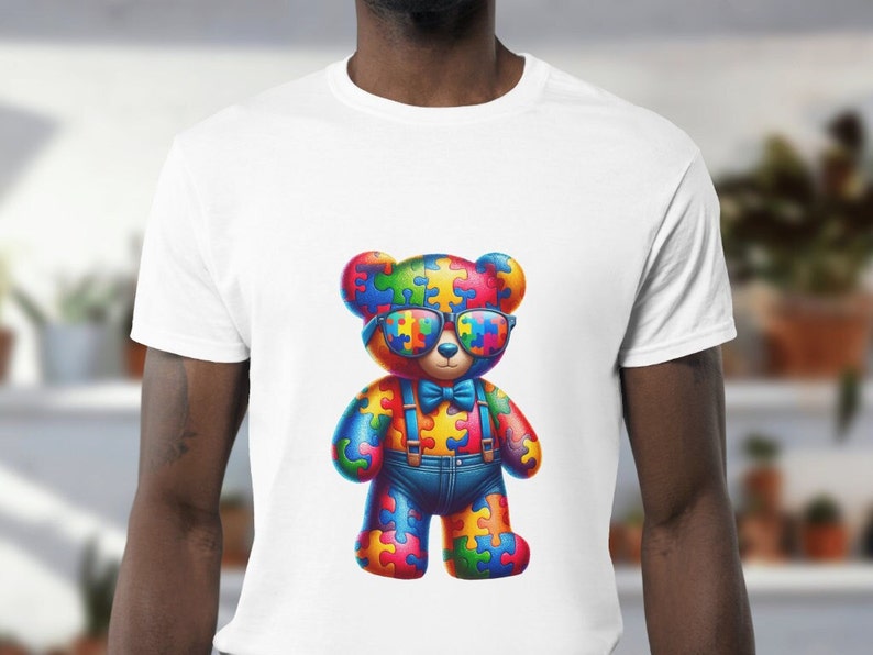 Autism Teddy Bear Png Autism Teddy Bear Puzzle Pattern Autism Bear ...