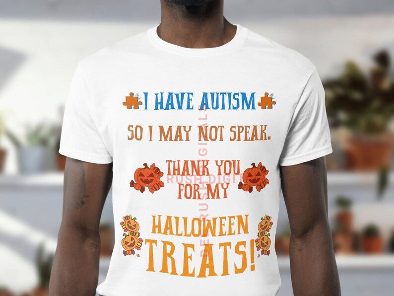 Autism Kids Halloween Png - Autism Halloween Bag Png - Autism Halloween ...