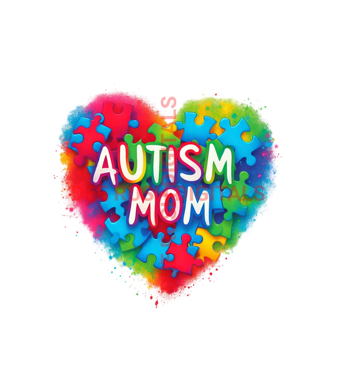 Autism Mom Puzzle Pieces Png, Autism Awareness Puzzle Pieces Heart ...