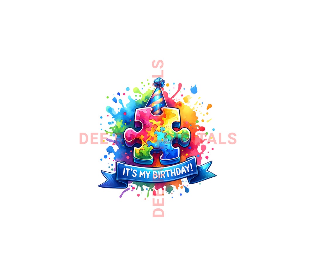Autism Birthday Png Autism Party Invite Png Autism Boy Birthday Png ...