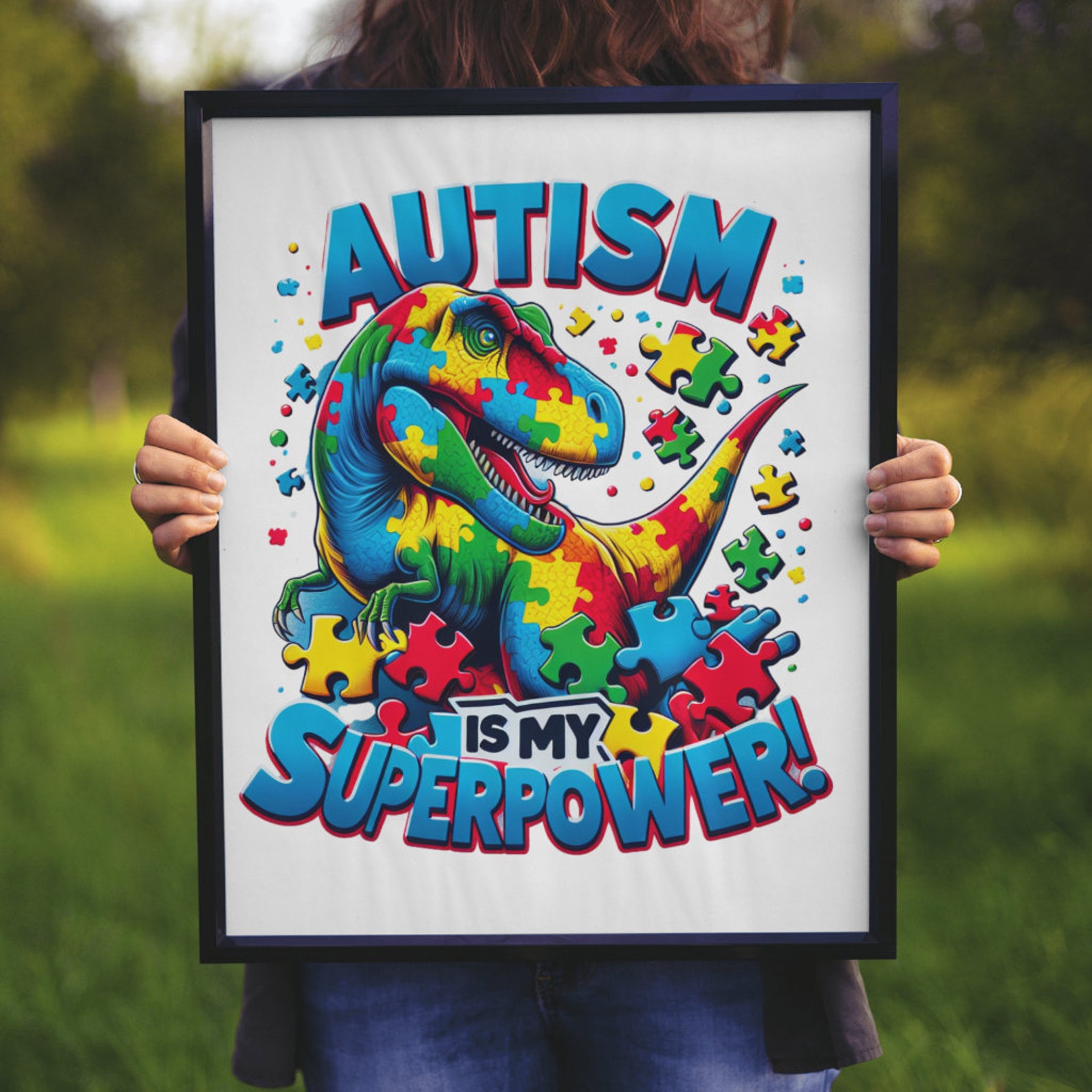 Autism Dinosaur Superhero Png, Autism is My Superpower T Rex Dinosaur ...