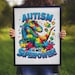 Autism Dinosaur Superhero Png, Autism is My Superpower T Rex Dinosaur ...