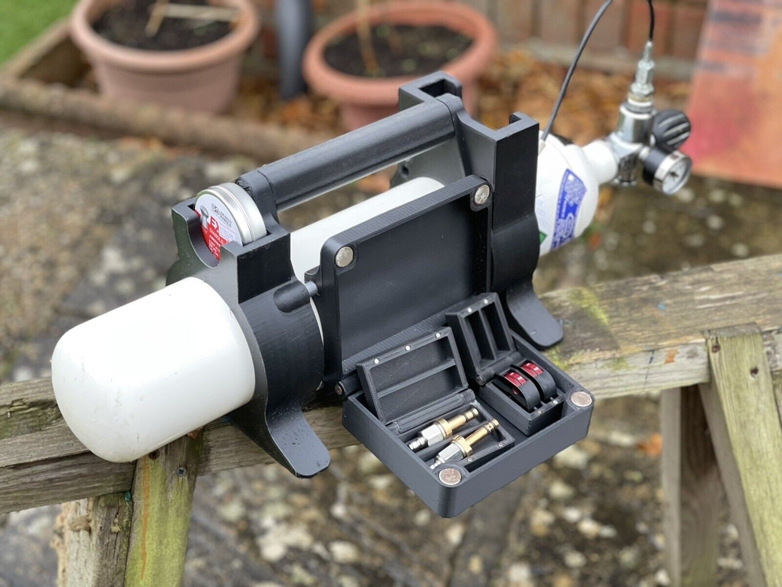 Air Rifle Bottle and Pellet Carrier With Holder for Accessories in ...