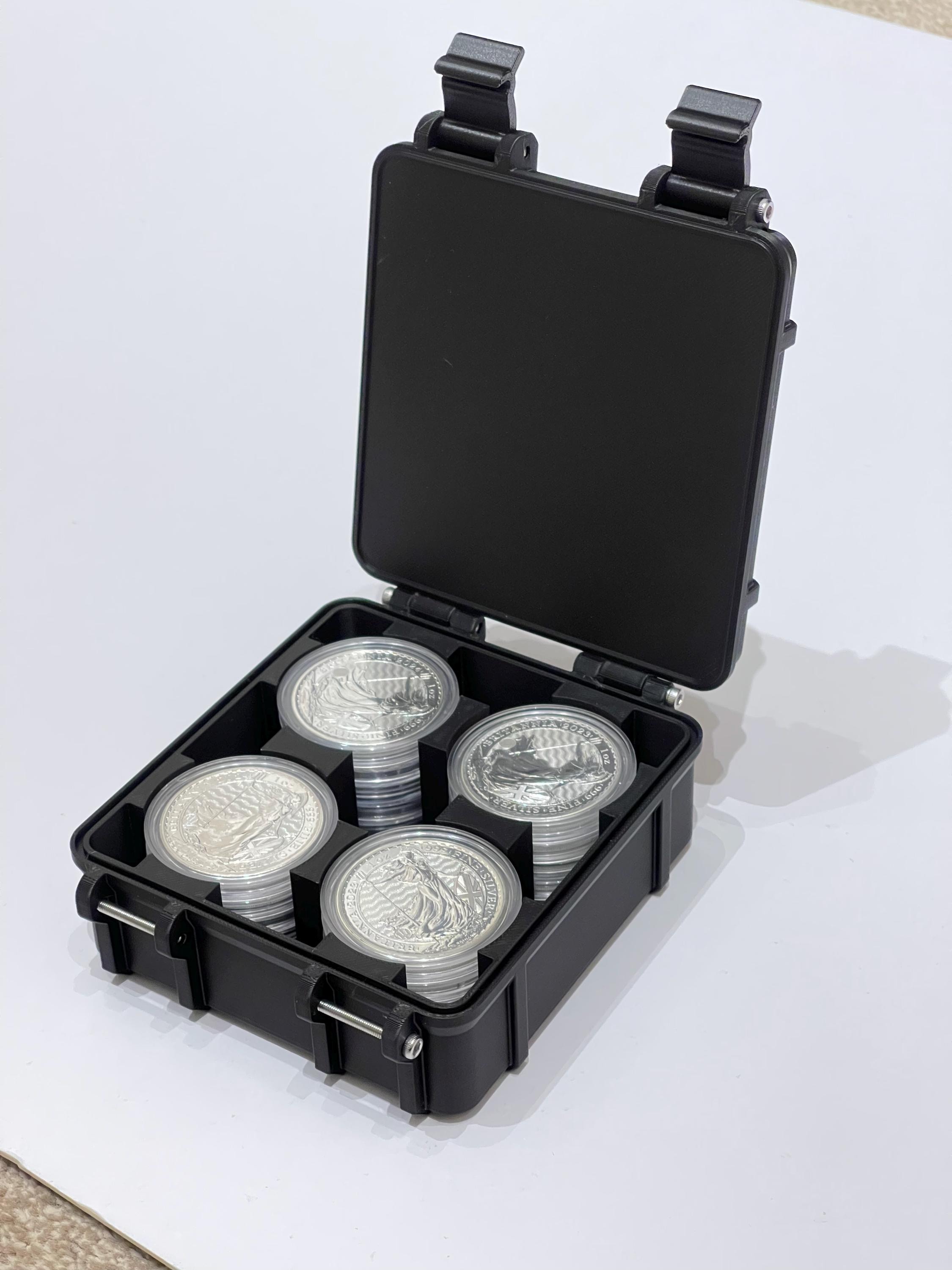 Empty - 1oz Silver Tough Tube Case Holds 20x or 32x Coins in Capsules ...