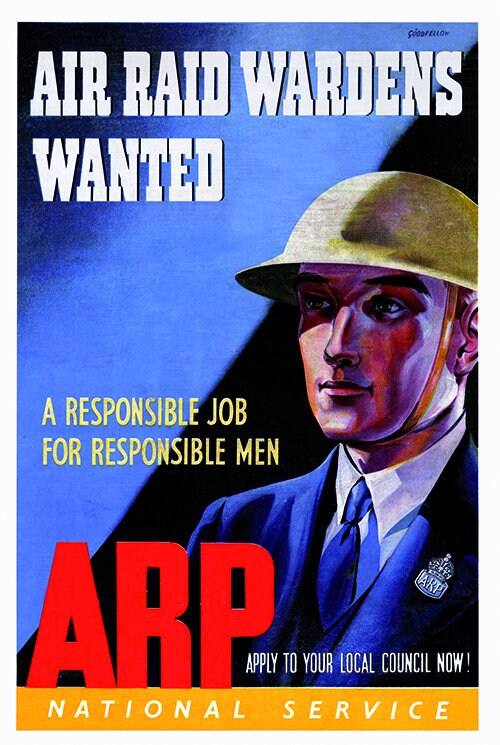 WW2 Poster - Air Raid Wardens Wanted (full Size A1) - Etsy