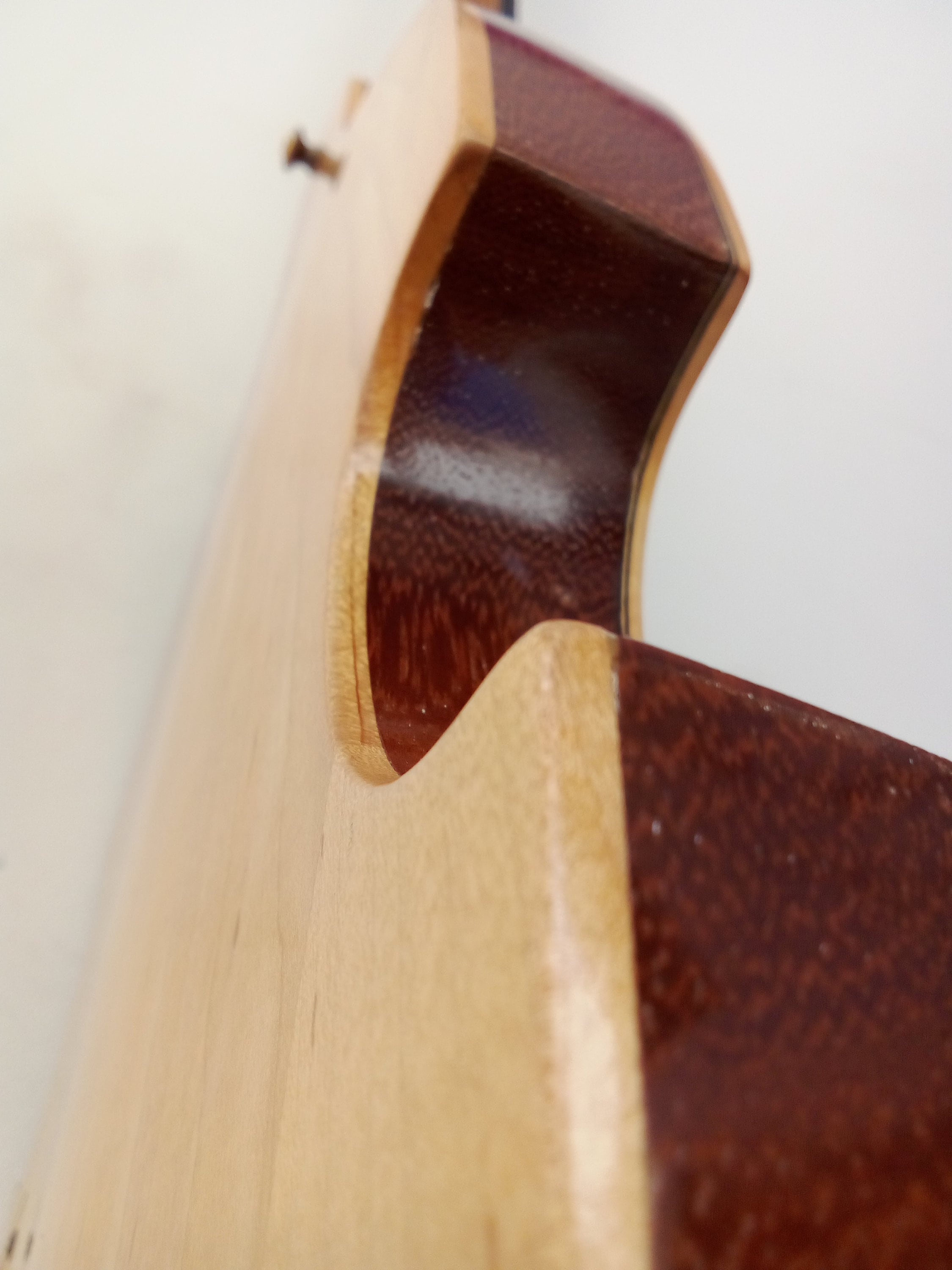 Reclaimed Wood Semiacousticfretless Guitar Gibson Pickup Walnut Arm ...