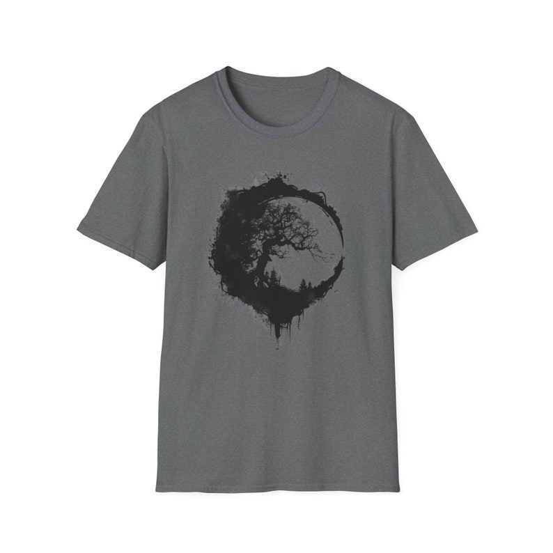 Cresent Tree Tee Gildan Softstyle T-shirt Dark Cool Gift Tshirt Designs ...