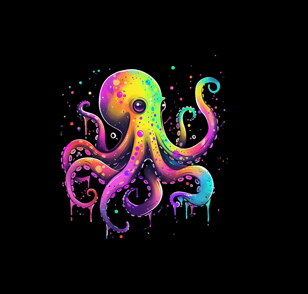 Stylish Octopus Tee - Gildan Softstyle T-shirt - Ocean - Cool Gift ...