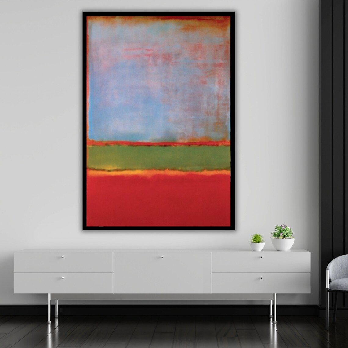 Mark Rothko Canvas Print Wall Art, Ready to Hang Abstract Painting ...