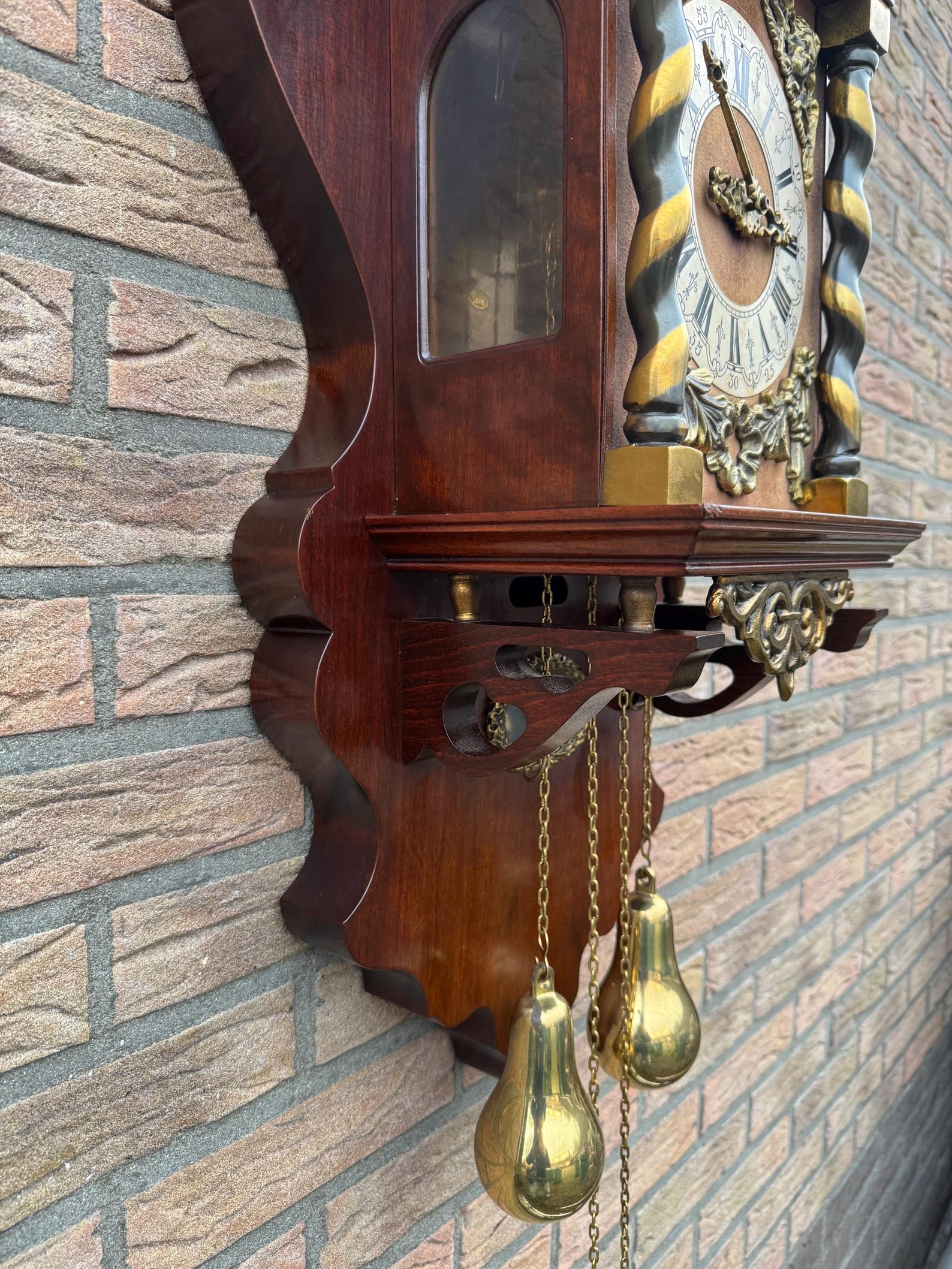 Very Special, Very Large and Original WUBA Dutch Zaanse Clock of 93 Cm ...