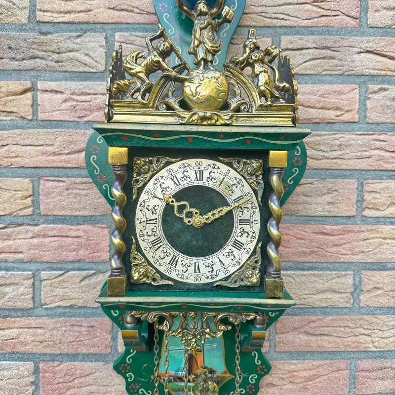 Hand Painted Clock - Etsy