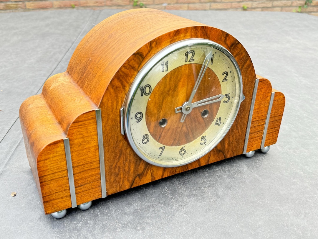 Vintage HAC Hamburg American Corporation, Crossed Arrows, Mantle Clock ...