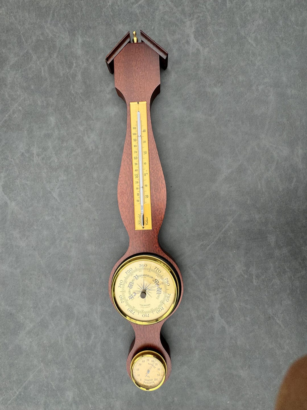 Large Weather Station With Barometer, Thermometer and Hygrometer in ...