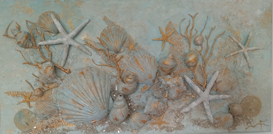 Coastal Decor Shell Wall Art - Etsy