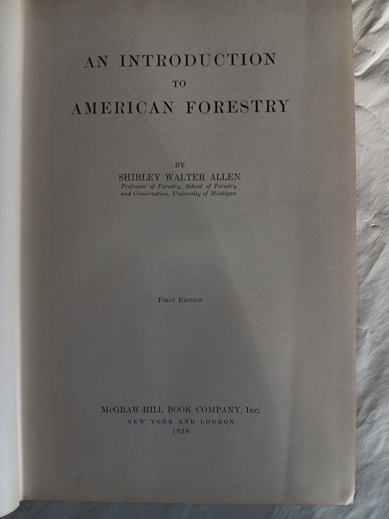 Introduction to American Forestry - Etsy