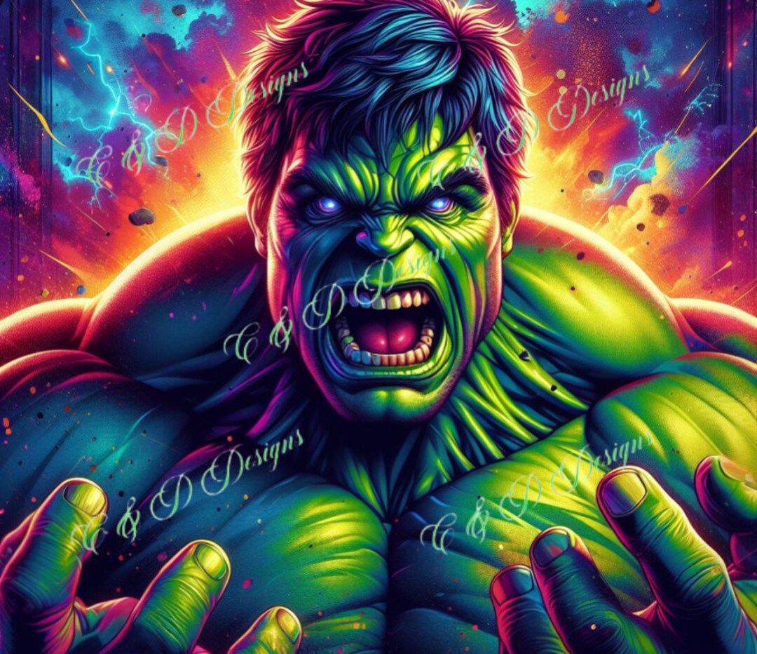 Hulk Sublimation Tumbler Wrap PNG for 20oz Skinny Tumblers, Digital ...