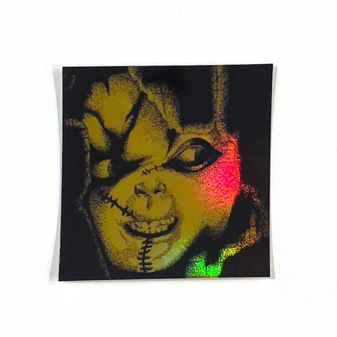 Chucky Holographic Sticker | Horror Movie Decal - Etsy