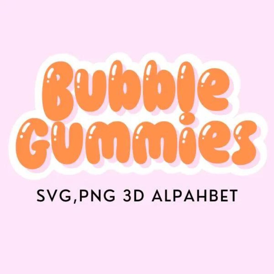 Boss Baby Bubble Font ,2 Layered Font,bubble Letter Font,bouncy Font,3d ...