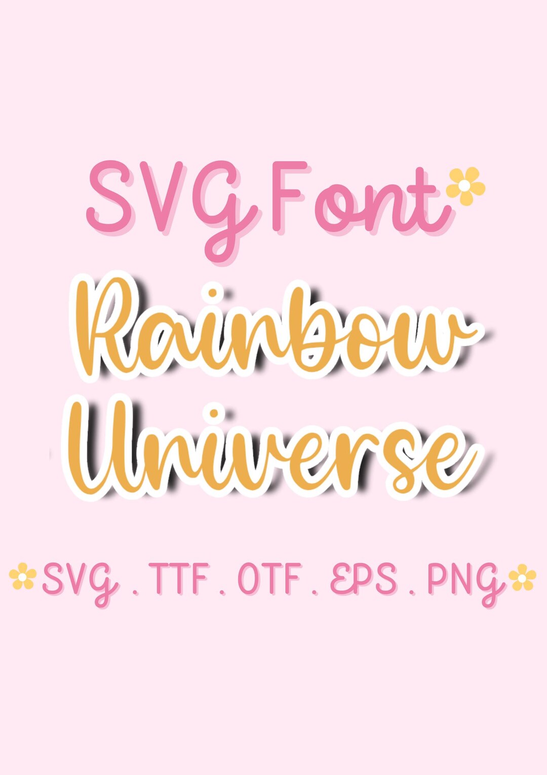 Rainbow Universe Font Files,svg Sillhoutte,sans Serif Svg,svg Fonts ...