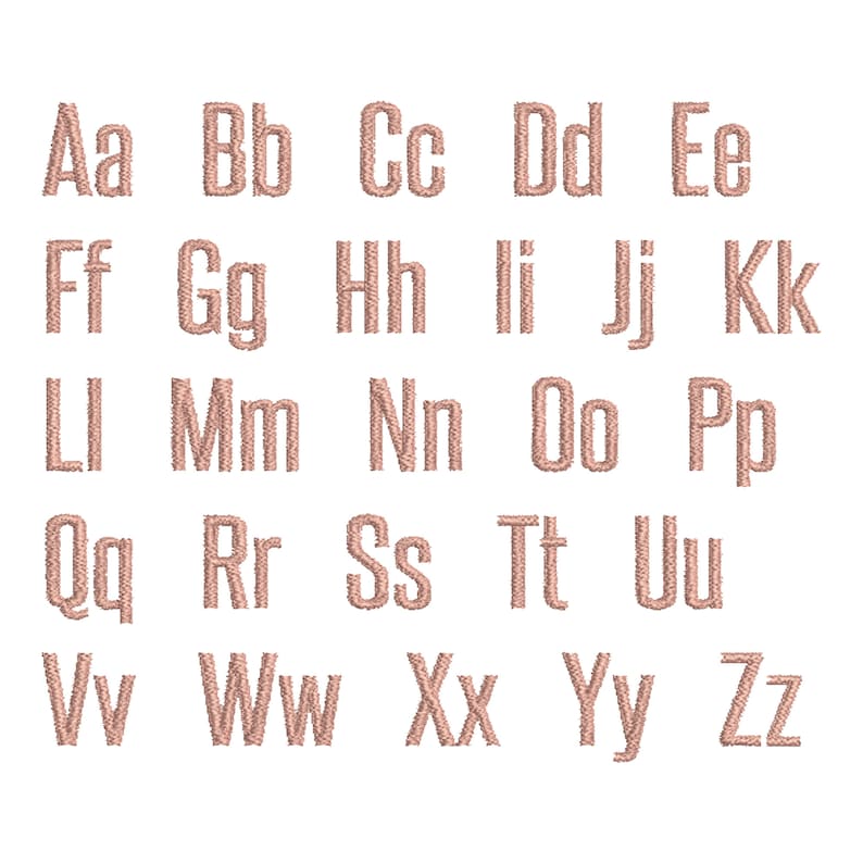 Steelshore Duo Embroidery Font,script Font Satin Stitch Embroidery,duo ...