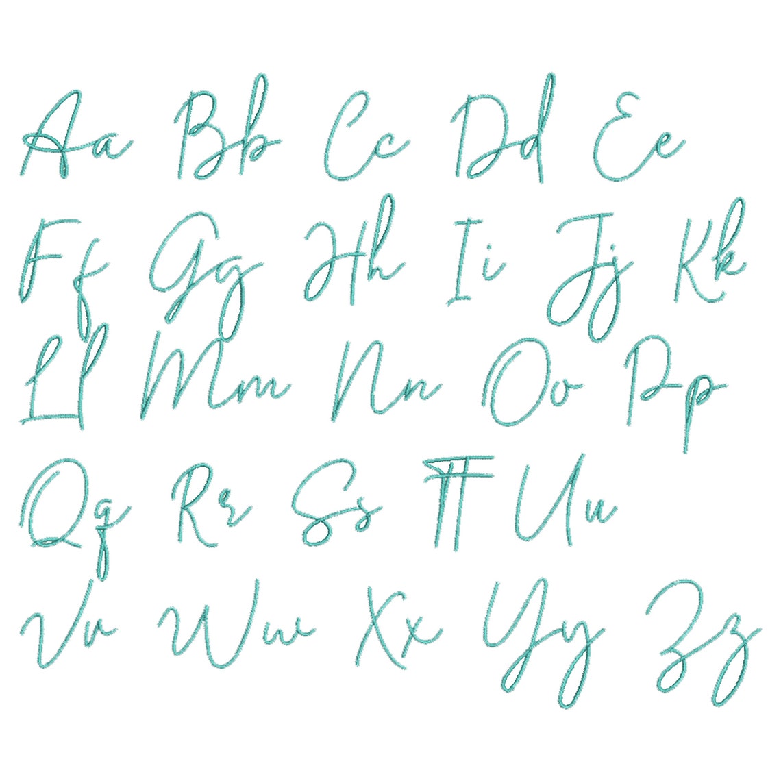 Charlie Duo Embroidery Font,script Font Satin Stitch Embroidery,duo ...