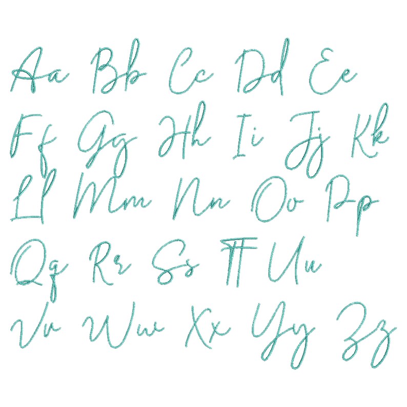 Charlie Duo Embroidery Font,script Font Satin Stitch Embroidery,duo ...