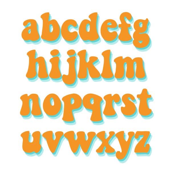 Retro 3D Shadow Layered Font Alpahbet SVG,3D Font Aphabet PNG Files ...