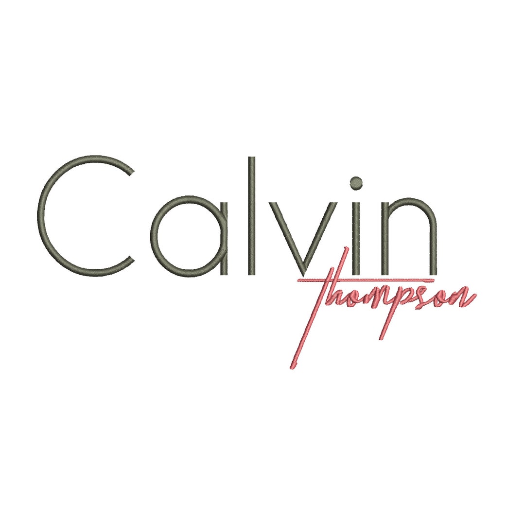 Calvin Vultures Duo Embroidery Font,script Font Satin Stitch Embroidery ...