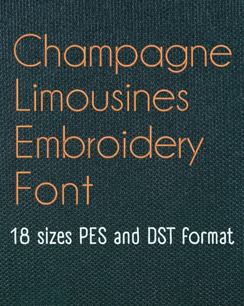 Champagne Limousines Font, Calligraphy Fonts, 18 Sizes ,satin and ...