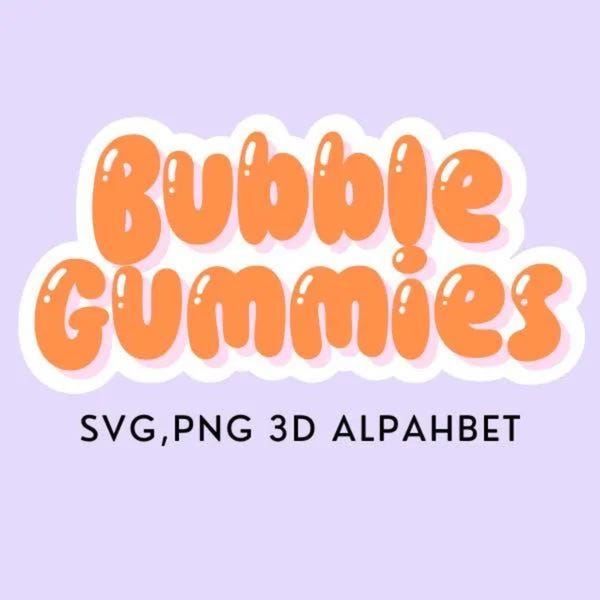 Bubble Letter Font - Etsy