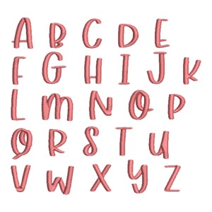 Charlie Duo Embroidery Font,script Font Satin Stitch Embroidery,duo ...