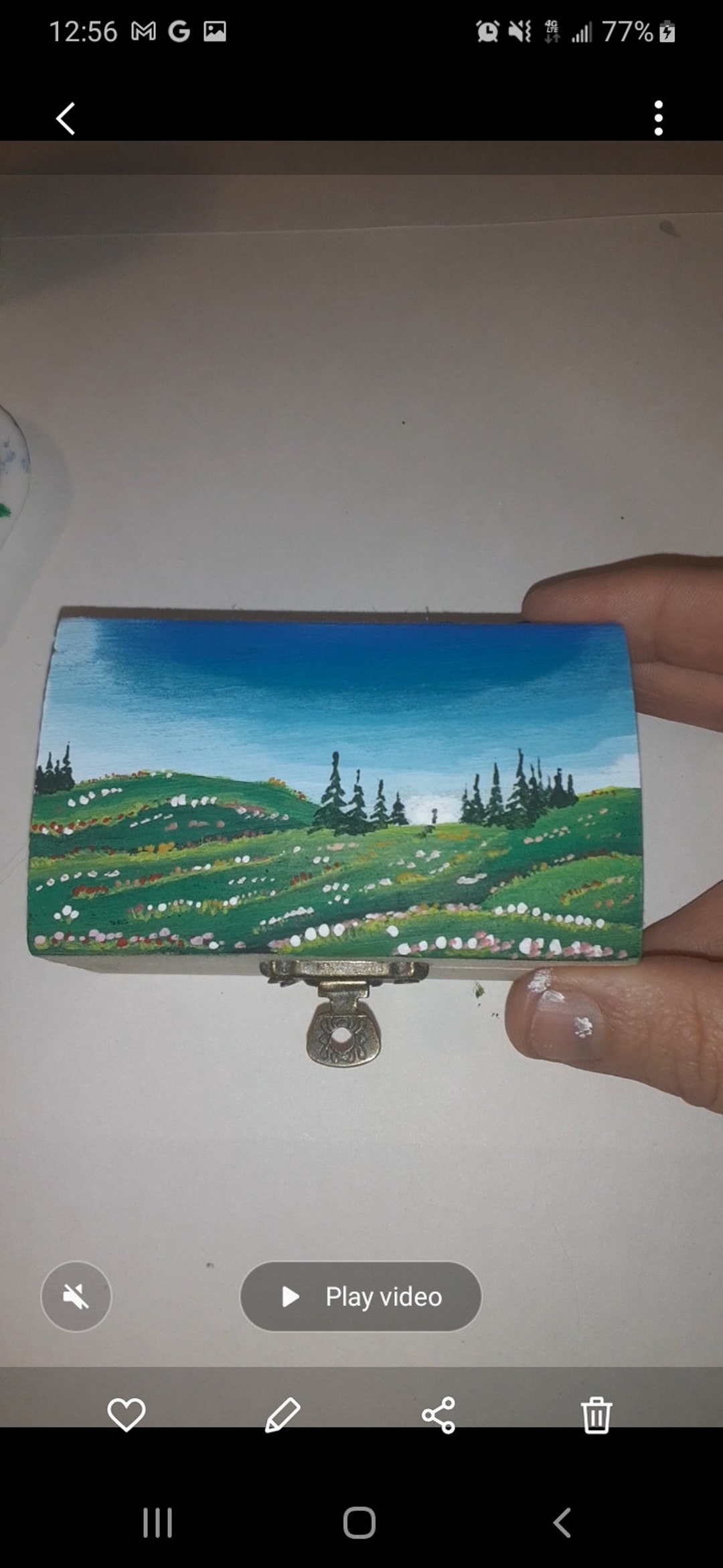 A Flowery Little Box With a Poem Inside. 3.5x2.21.9 - Etsy