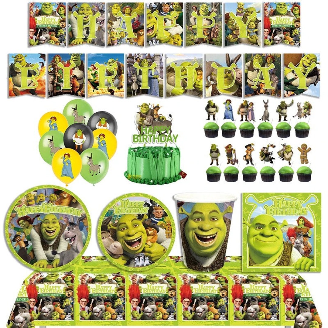 Shrek Latex Balloons Cartoon Prince Dinosaur Princess Theme Birthday ...