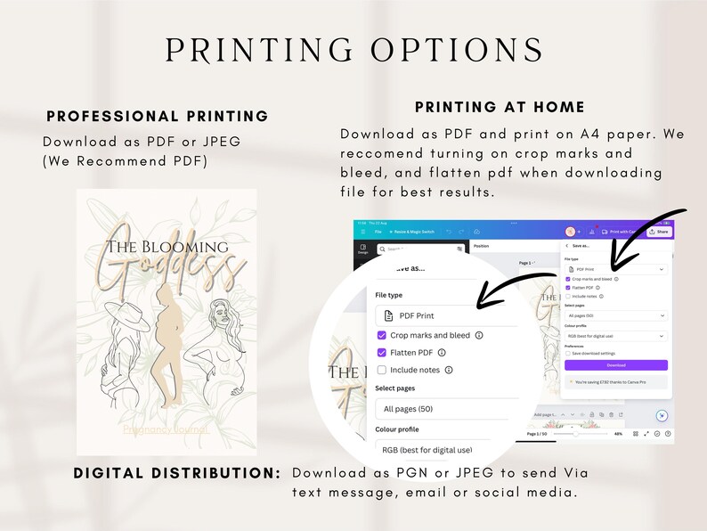 Digital Pregnancy Journal Canva Template Digital Pregnancy Diary From Bump to Baby Gift - Etsy