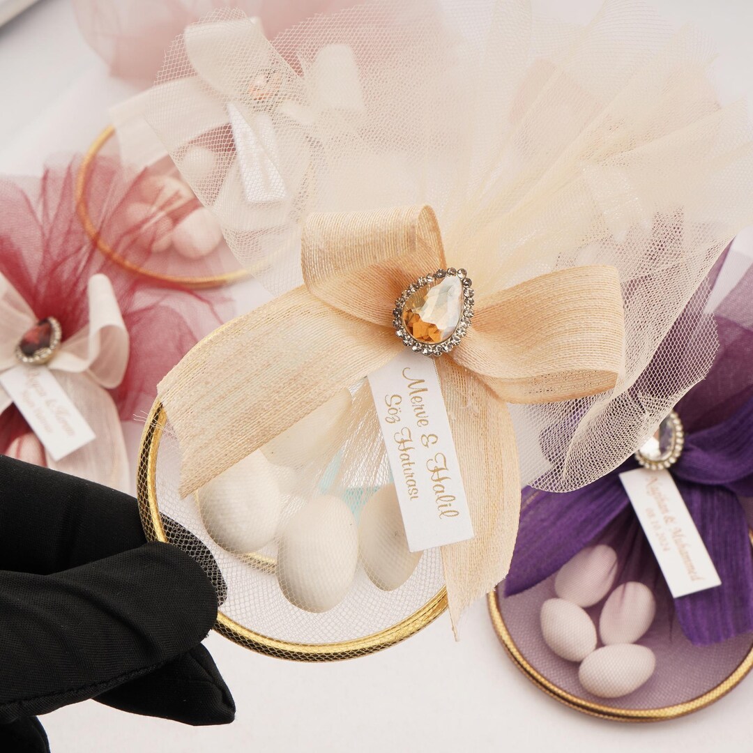Personalized Almond Candy Wedding Favors, 5 Jordan Almonds, Edible ...