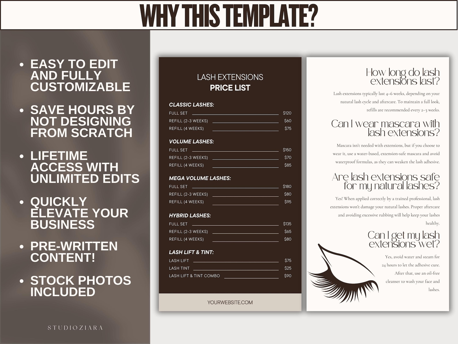 Professional Lash Story Template Bundle for Instagram Marketing Design ...