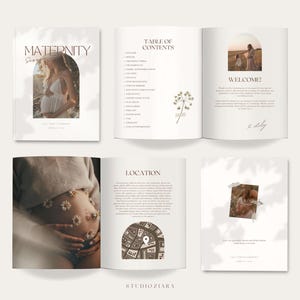 Maternity Photography Template Client Welcome Guide Canva Digital ...