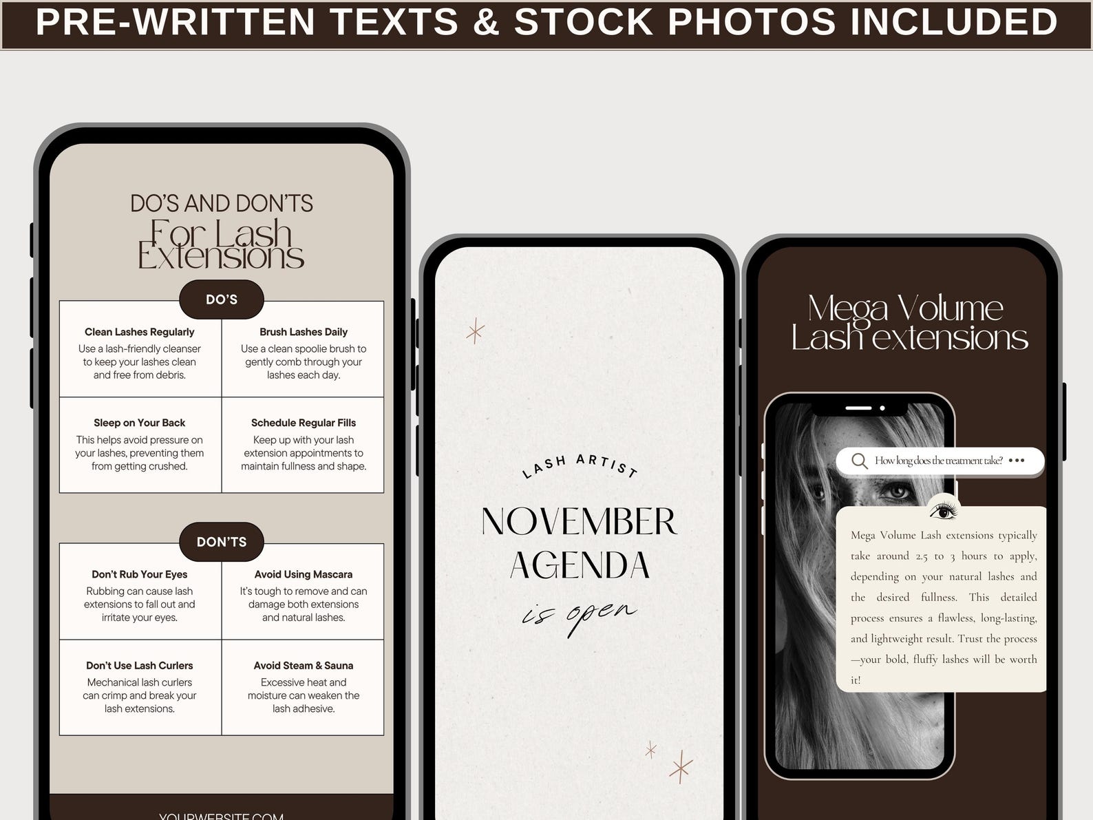 Professional Lash Story Template Bundle for Instagram Marketing Design ...