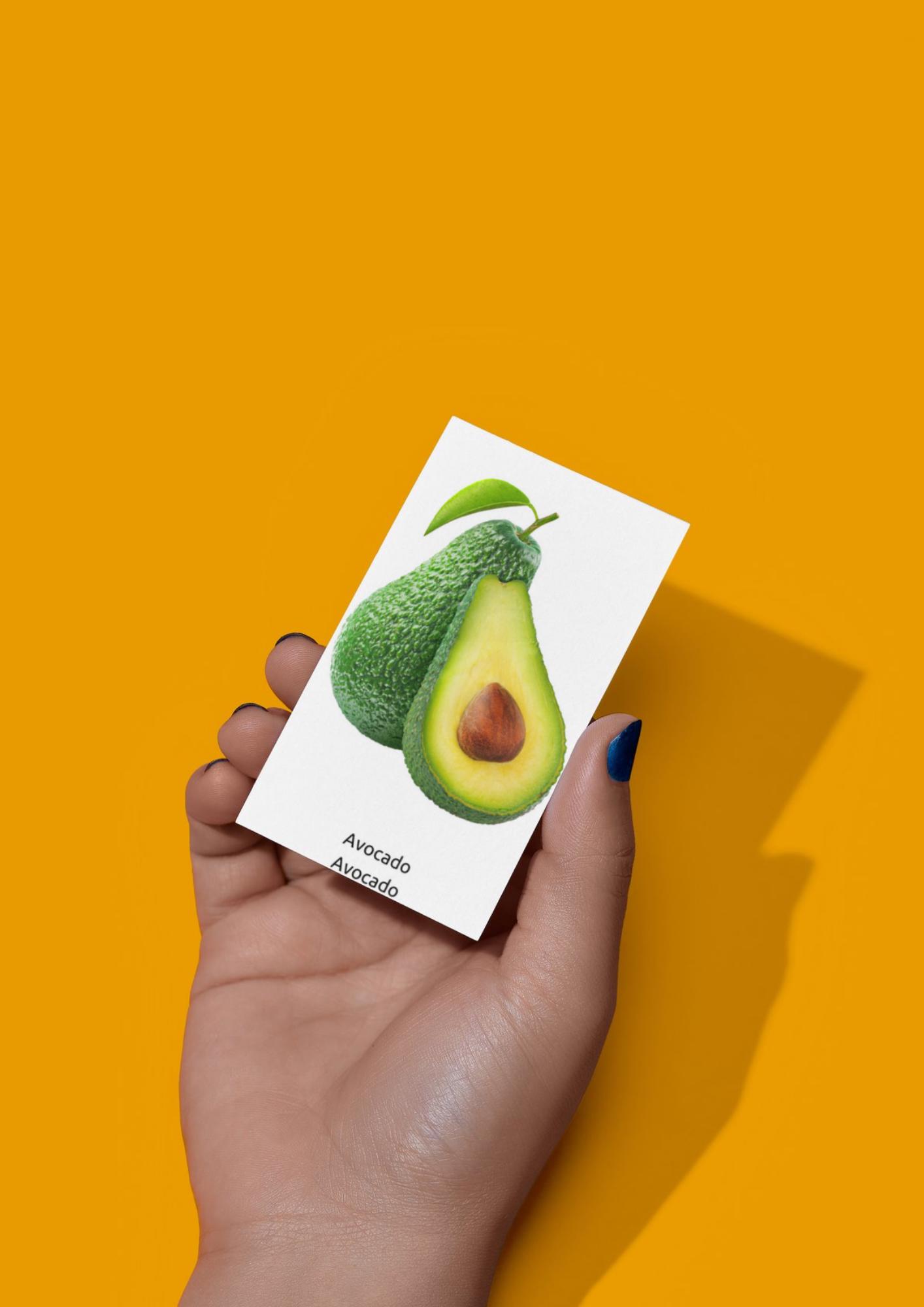 72 Printable Flashcards for Kids Aimed for Learning and Eating Heathy ...